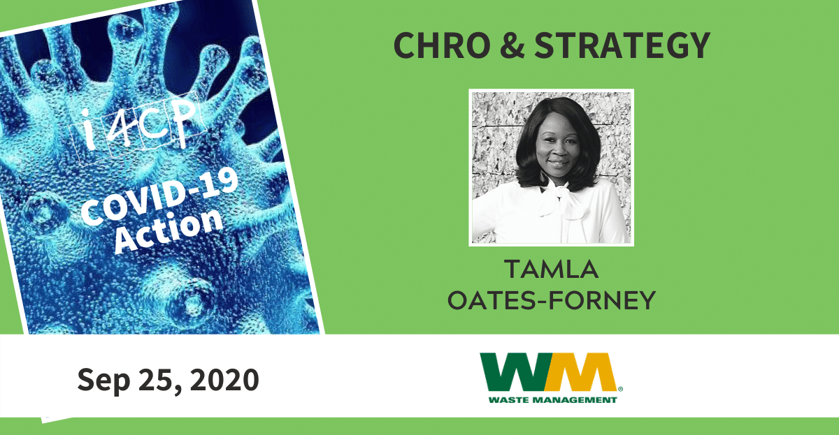CHRO COVID-19 Action Recording with Waste Management's Tamla Oates ...