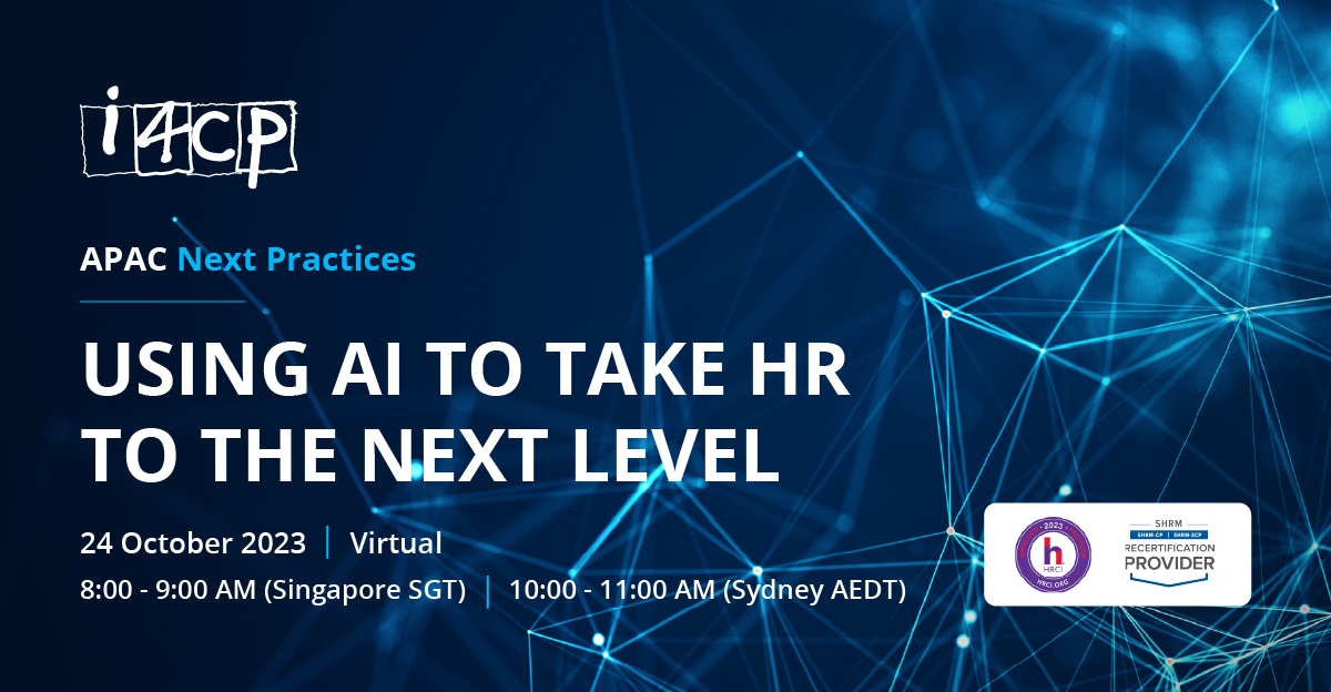 APAC Next Practices: Using AI to Take HR to the Next Level