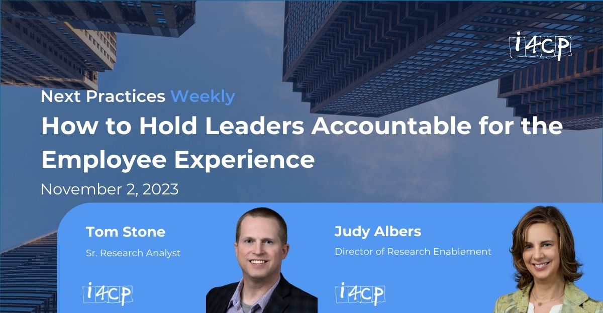 Boosting Culture: Leader Accountability in Employee Experie