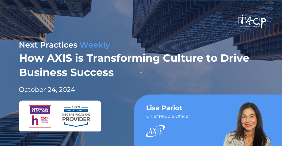 AXIS Partners with i4cp to Build High-Performance Work Cult